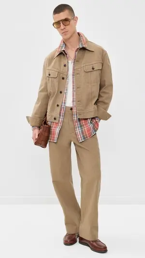 AARON LEVINE Sulphur Dyed Workwear Pants