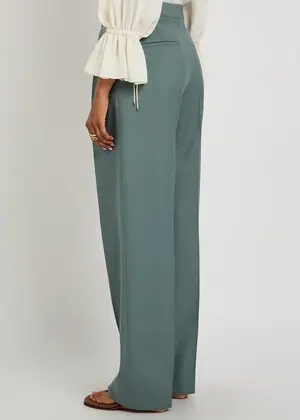 Chloé Pleated Wool Trousers
