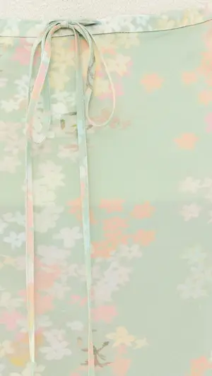 Bernadette Emily Silk Floral Print Maxi Skirt