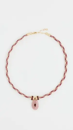 LACEY RYAN Ari Necklace With Moonstone And Garnet