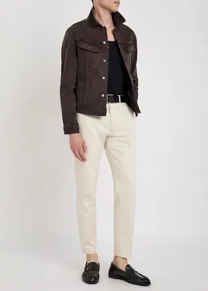 TOM FORD Patch Pocket Denim Jacket - Brown