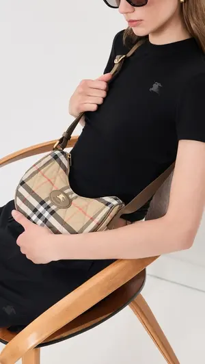 Burberry Horseshoe Crossbody Bag - Sand
