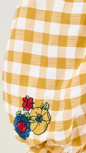 LISA SAYS GAH Fiona Gingham Check Maxi Dress