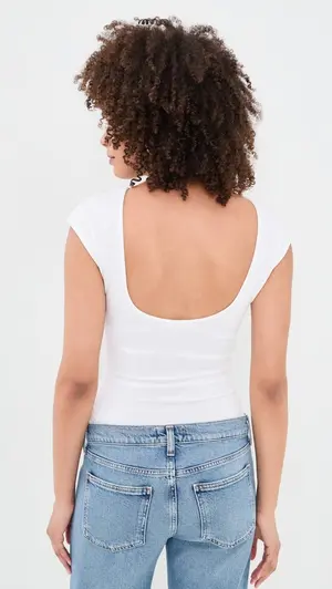 Good American Super Stretch Open Back Bodysuit