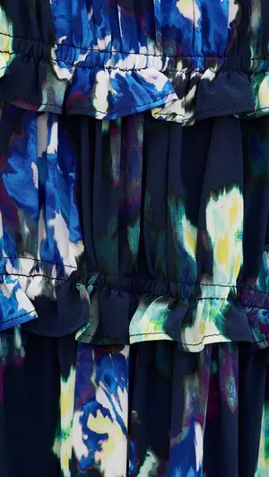 Ulla Johnson Clove Silk Floral Print Midi Dress