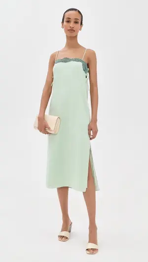 Posse Darya Dress Linen Blend Midi