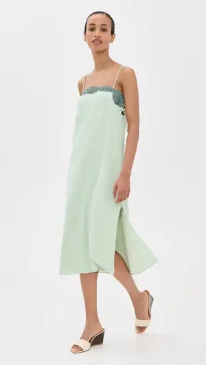 Posse Darya Dress Linen Blend Midi