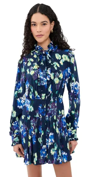 Ulla Johnson Viola Silk Mini Dress - Evening Bloom