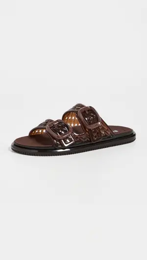 Melissa Possession Jelly Sandals With Woven Detail And Buckle Straps
