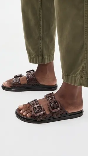 Melissa Possession Jelly Sandals With Woven Detail And Buckle Straps