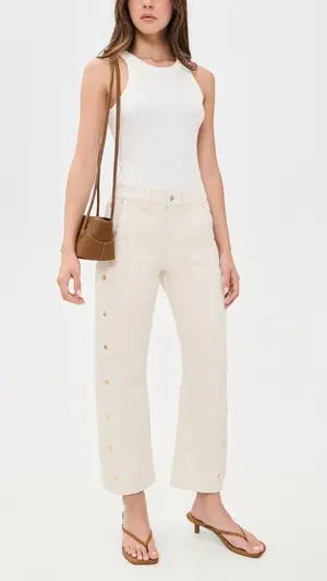 LE JEAN Studded Frankie Barrel Jeans