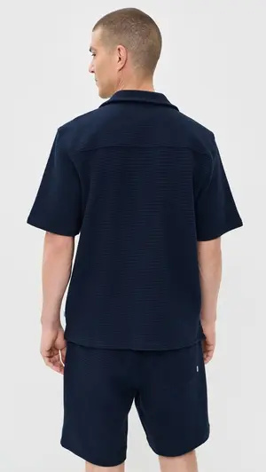 WAX LONDON Clayland Textured Interlock Shirt