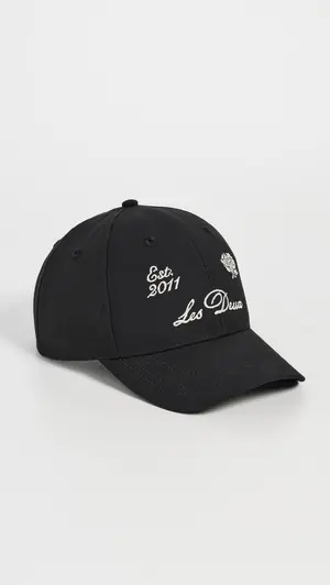 LES DEUX Baseball Cap With Embroidered Details