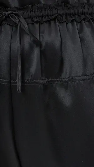 Ulla Johnson Camille Silk Cinched Pants - Noir
