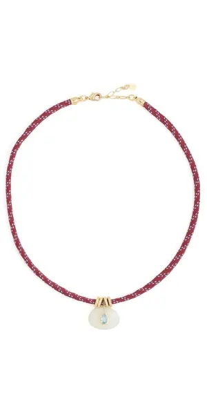 LACEY RYAN Erica Necklace With Smoky Topaz - White