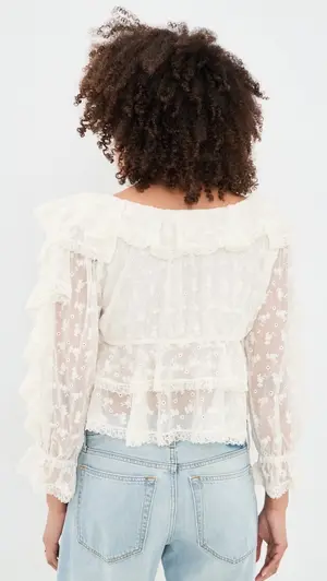 For Love & Lemons Lilou Blouse