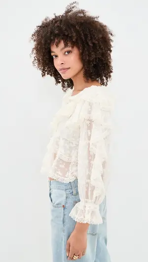 For Love & Lemons Lilou Blouse