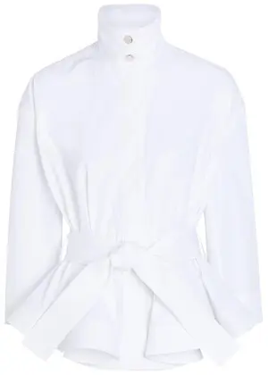 JACQUEMUS Jacquemus La Veste Cabana Belted Cotton-Poplin Shirt Jacket