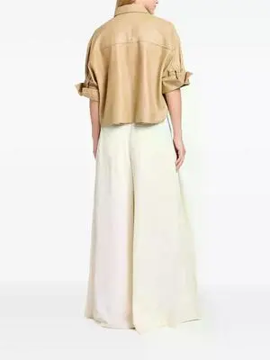 TWP Pleated Wide-leg Trousers