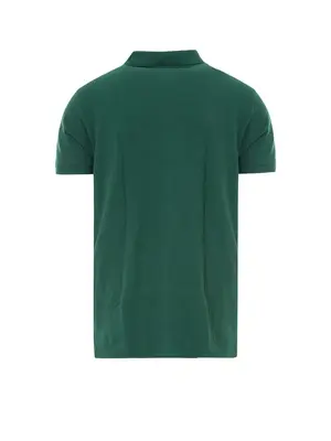 Polo Ralph Lauren Logo Embroidered Short-sleeved Polo Shirt - Green