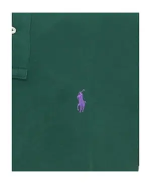Polo Ralph Lauren Logo Embroidered Short-sleeved Polo Shirt - Green