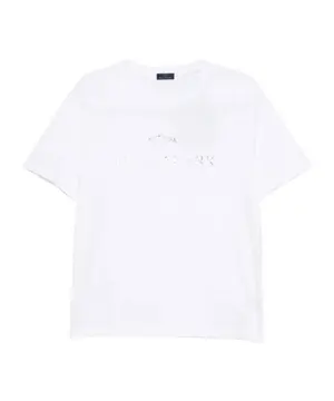 PAUL  SHARK Paul Shark Logo Print T-shirt - White