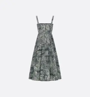 Dior Riviera Mid-length Flared Dress With Graphic Pattern
