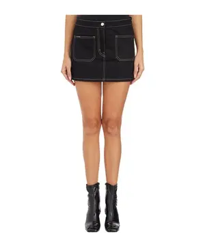 COURREGES Mini Denim Skirt