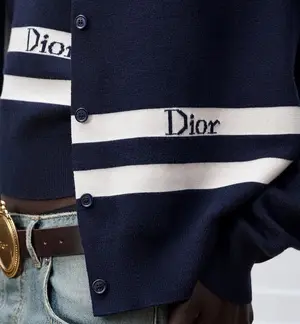 Dior Embroidered Logo Cardigan
