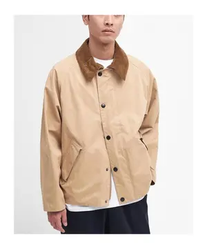 Barbour High-neck Long-sleeved Jacket With Contrast Collar