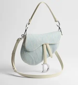 Dior Saddle Bag - Sky-blue