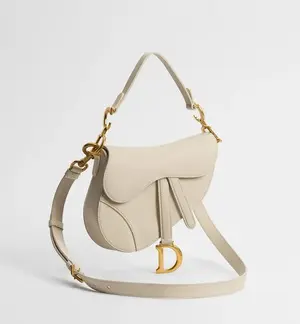 Dior Small Saddle Bag - Nude