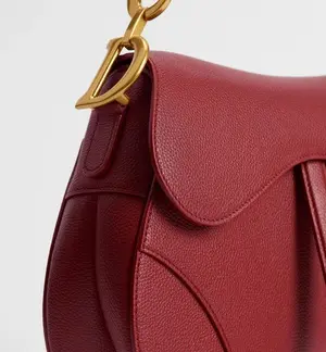 Dior Saddle Bag With Adjustable Shoulder Strap - Red