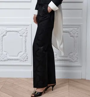 Dior Fitted Tailored Trousers With Monogram Pattern
