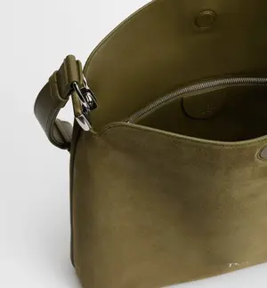 Dior Medium Suede Calfskin Bag - Khaki