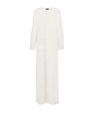 NILI LOTAN Lace Maxi Dress - White