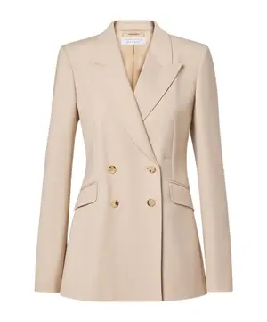 Gabriela Hearst Stephanie Double-breasted Wool Blazer - Beige