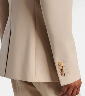 Gabriela Hearst Stephanie Double-breasted Wool Blazer - Beige
