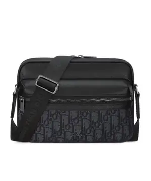 Dior Rider 2.0 Zipped Messenger Bag - Black