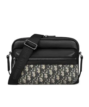 Dior Rider 2.0 Zipped Messenger Bag - Black