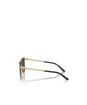 Versace Tubular Greca Square-frame Sunglasses