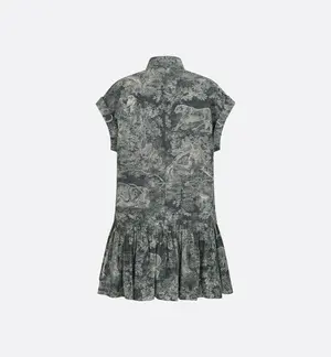 Dior Graphic Print Short Shirtdress