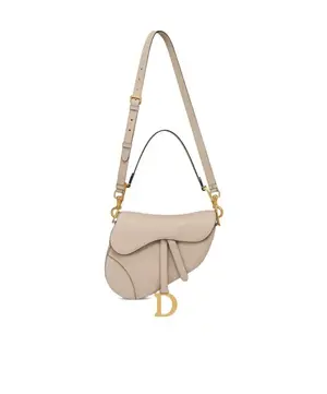 Dior Saddle Bag With Adjustable Shoulder Strap - Nude