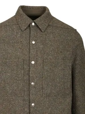 Rick Owens Long-sleeved Button-up Outershirt