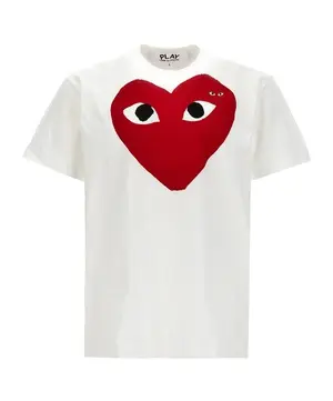 Play Comme Des Garcon Short-sleeved T-shirt - White