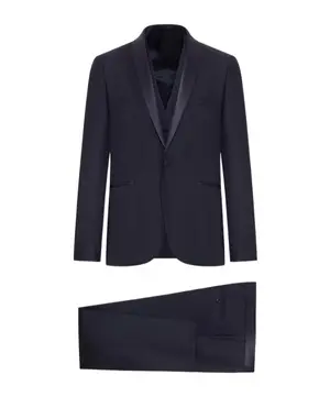 Tagliatore Shawl-lapel Suit - Black