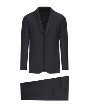 Tagliatore Long-sleeved Suit - Black
