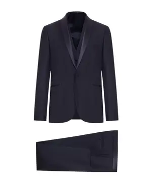 Tagliatore Three-piece Suit - Black
