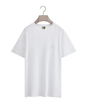 Dior Logo Embroidered Short-sleeved T-shirt - White