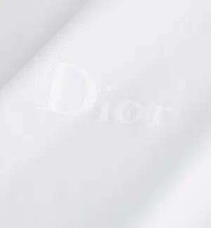 Dior Logo Embroidered Short-sleeved T-shirt - White